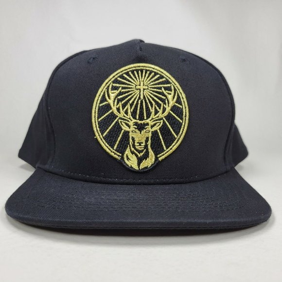 Jagermeister | Accessories | Jagermeister Snap Back Hat Gold Patch Logo ...